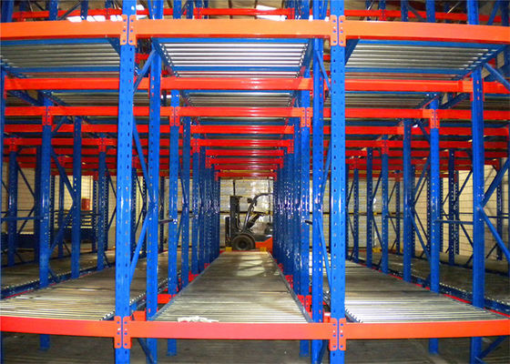 Warehouse Gravity Flow Pallet Racks Fed Rack System Steel Heavy Duty ...
