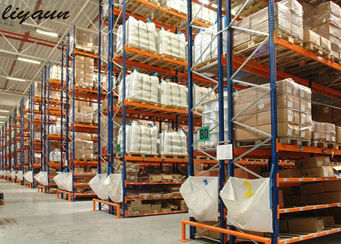 Optional Color Very Narrow Aisle Pallet Racking , Narrow Aisle Racking ...