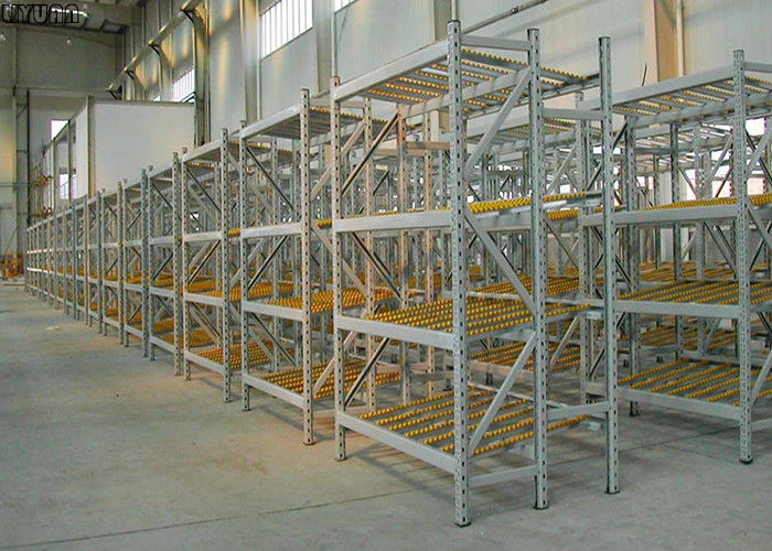 Stainless Q235B Steel Carton Flow Rack Plastic Gravity Roller Racking ...