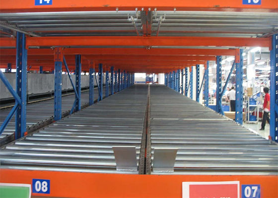 Warehouse Gravity Flow Pallet Racks Fed Rack System Steel Heavy Duty ...