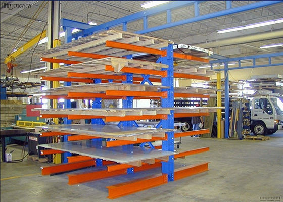 Large Capacity Cantilever Lumber Rack , Industrial Cantilever Racks Stable