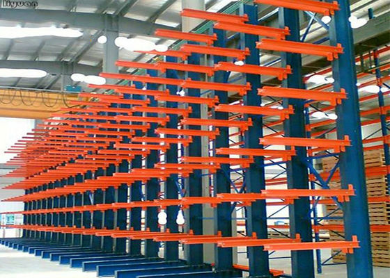 Optional Dimension Cantilever Pipe Rack , Cantilever Steel Storage Racks