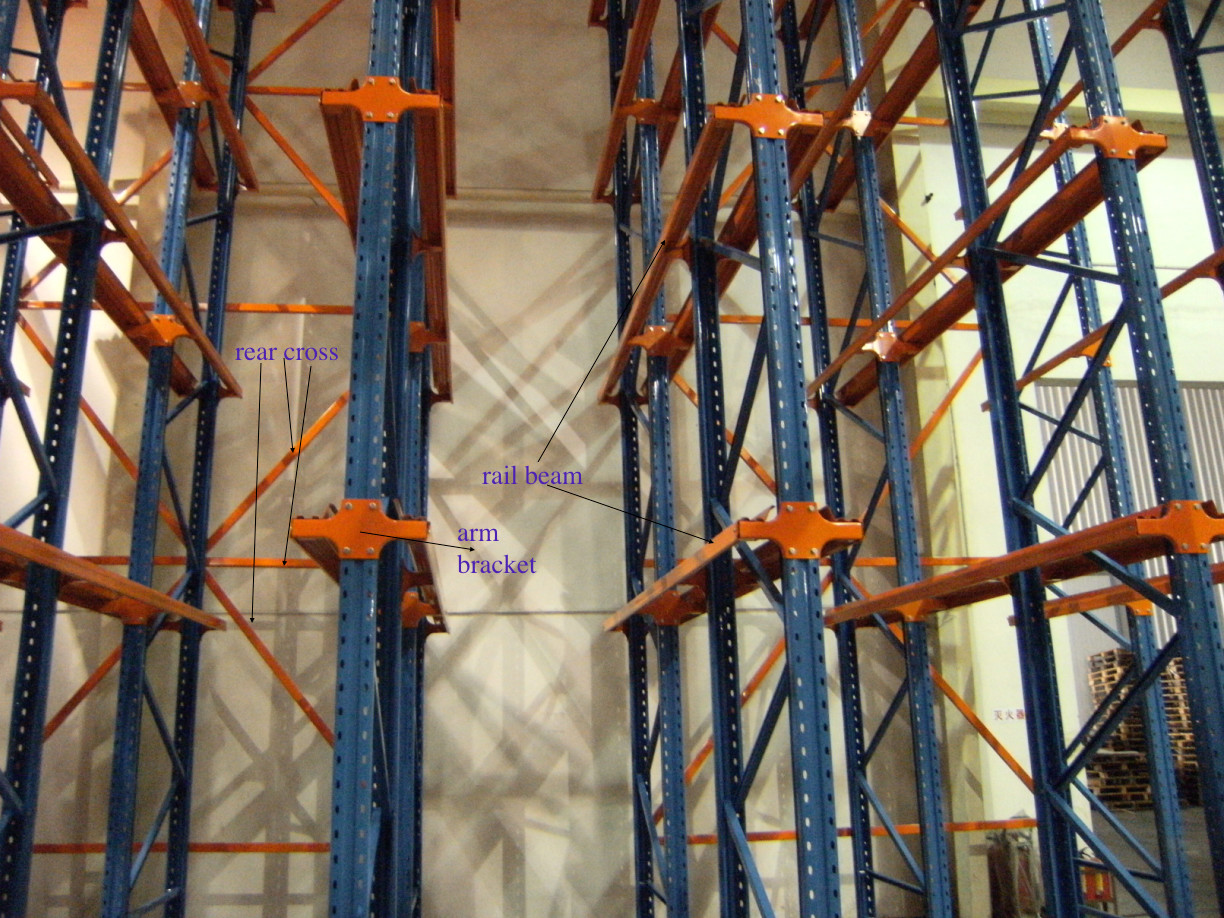 OEM Warehouse Heavy Duty Storage Racks , Drive In Through Pallet Rack