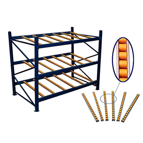 Industrial Warehouse Carton Flow Rack Powder Coating 100-1000 Kgs Per ...
