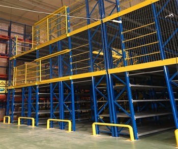 Warehouse Steel Mezzanine Rack Compound Structural for High Levels Storage