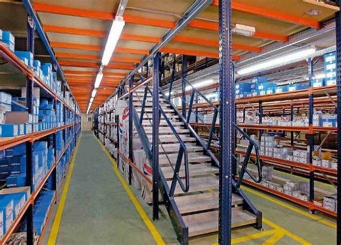 Multi Tier Mezzanine Shelving System Easy Installation Warehouse ...
