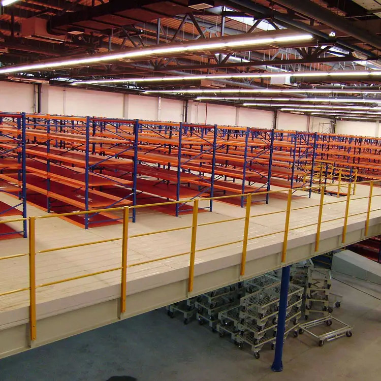 Multi Level Steel Warehouse Mezzanine Floor Industrial Steel Platform