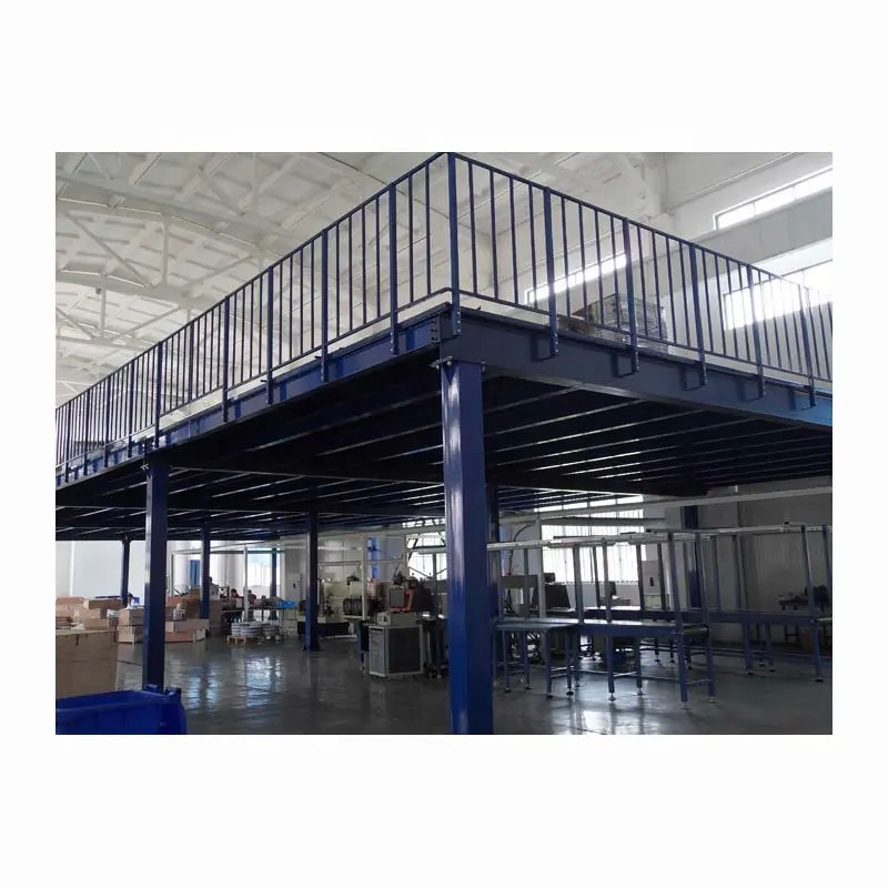 Aerial Work Warehouse Mezzanine Floor Attic Rack Steel Structure Platform
