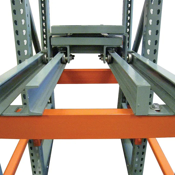 Warehouse Storage Push Back Pallet Racking System Heavy Duty High Density