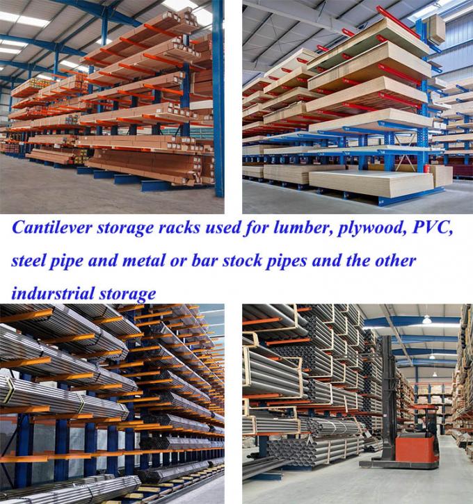 Anti Corrosion Galvanised Cantilever Racking , Cantilever Steel Storage ...