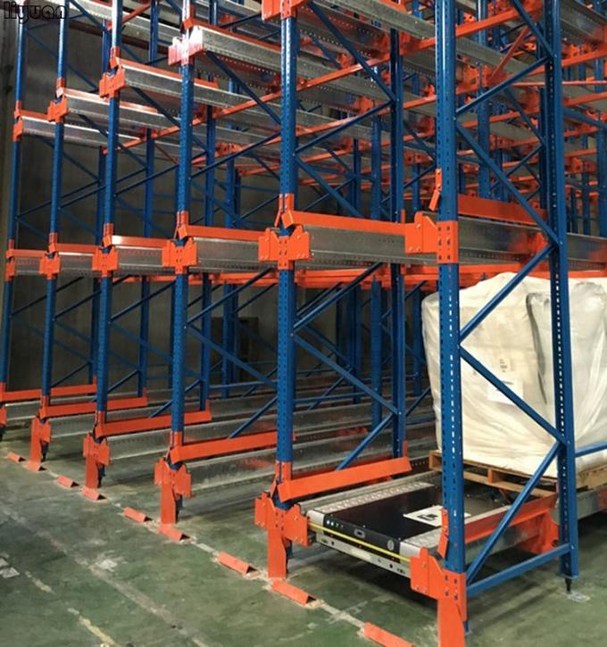 Radio Shuttle Selective Pallet Racking System Cold Rolled Shock Resistance