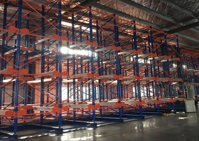 Radio Shuttle Selective Pallet Racking System Cold Rolled Shock Resistance