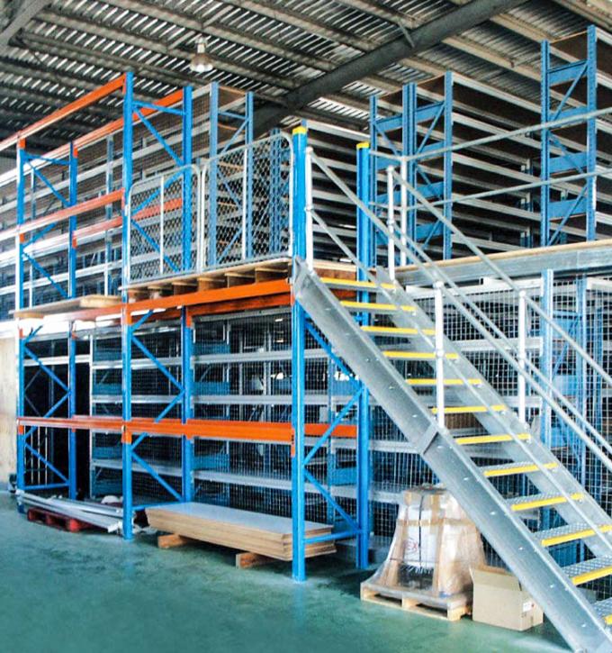 Powder Coated Industrial Mezzanine Floor Capacity 1000-5000kgs 80*50 ...