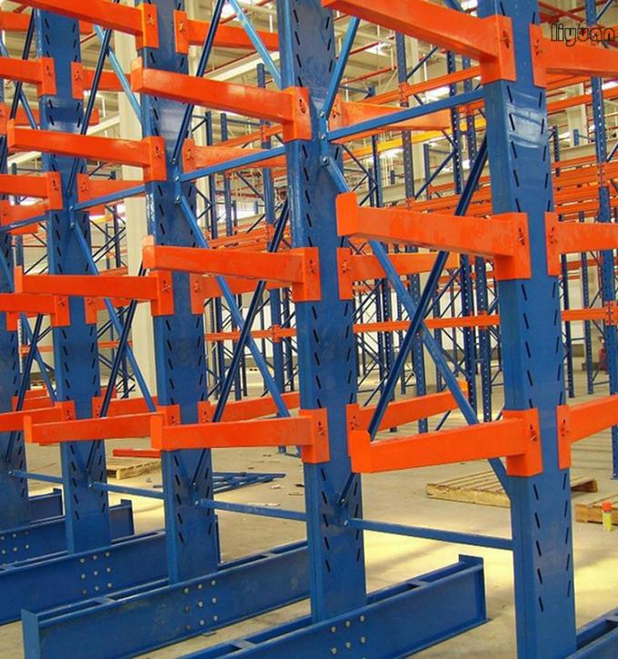 Pipe Storage Structural Cantilever Rack Q235 Steel Heavy Duty RAL System