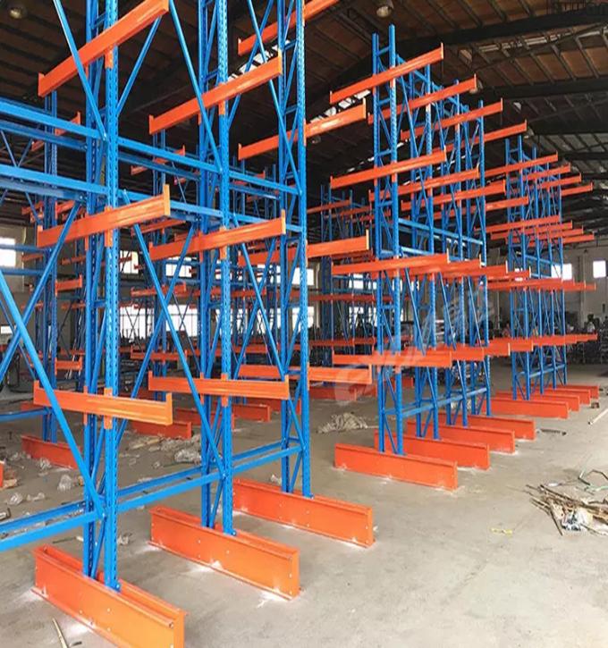 Optional Dimension Cantilever Pipe Rack , Cantilever Steel Storage Racks
