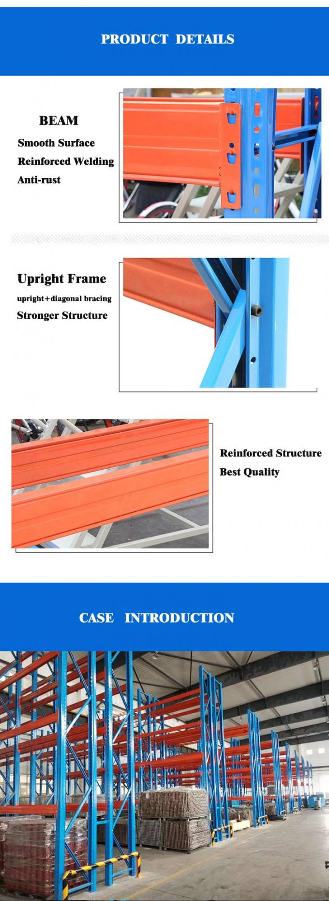 Adjustable Heavy Duty Pallet Racks , Industrial Warehouse Racking ...