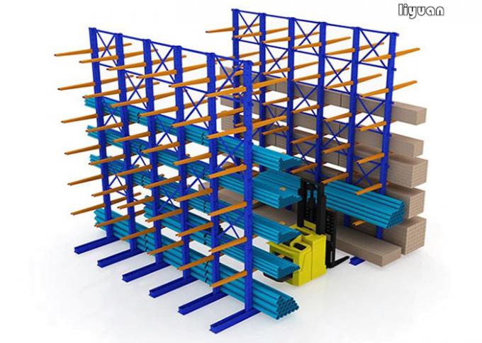 Assembly Cantilever Storage Racks Lumber Long Pipes Storage Racking System